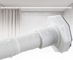 Amazon.com: ALLZONE Tension Shower Curtain Rods No Drilling, 29 to 85 ...