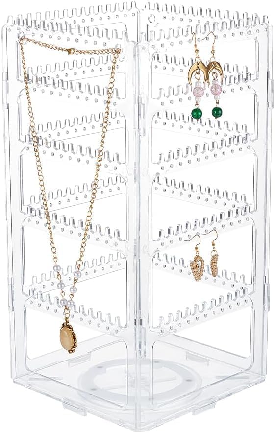 KALSUTANSHI ® 360° Rotating Earrings & Other Jewelry Display Organiser ...
