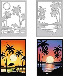 Amazon.com: BENECREAT Coconut Tree Frame Metal Cutting Die for ...
