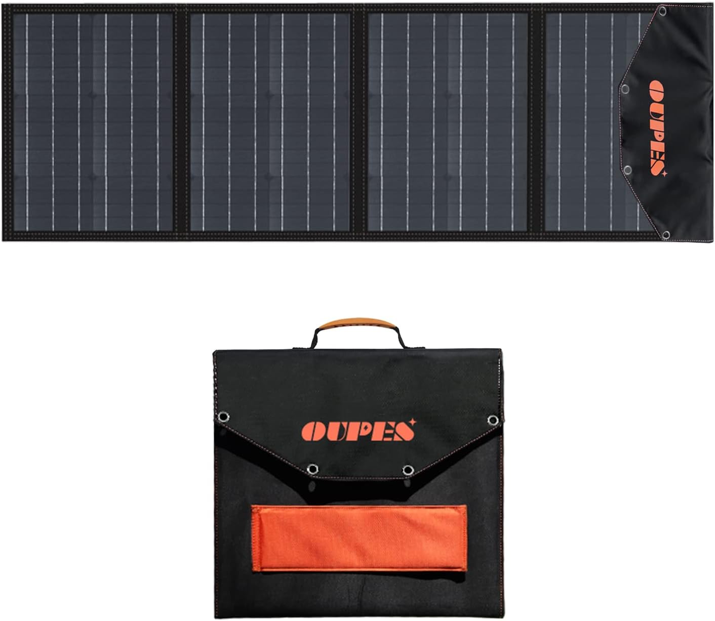 Amazon.com : OUPES Solar Panel 100W Compatible with Jackery Power ...