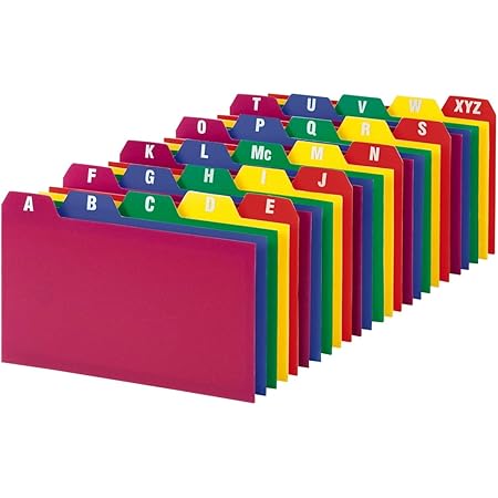 Amazon.com : Oxford 01351 Plastic Index Card Flip Top File Box Holds ...
