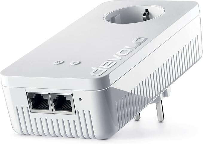 devolo 9383 WLAN Powerline Adapter, dLAN 1200+ WiFi ac Erweiterungsadapter -bis zu 1.200 Mbit/s ...
