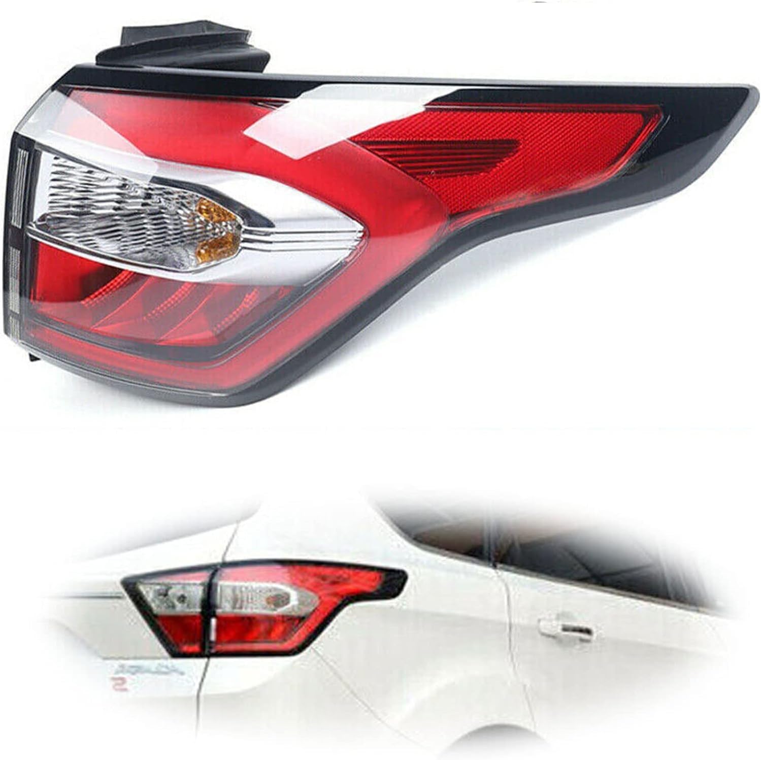 vvavv Tail Light Rear Lamp Fit for 2017 2018 2019 Ford Escape Kuga with ...