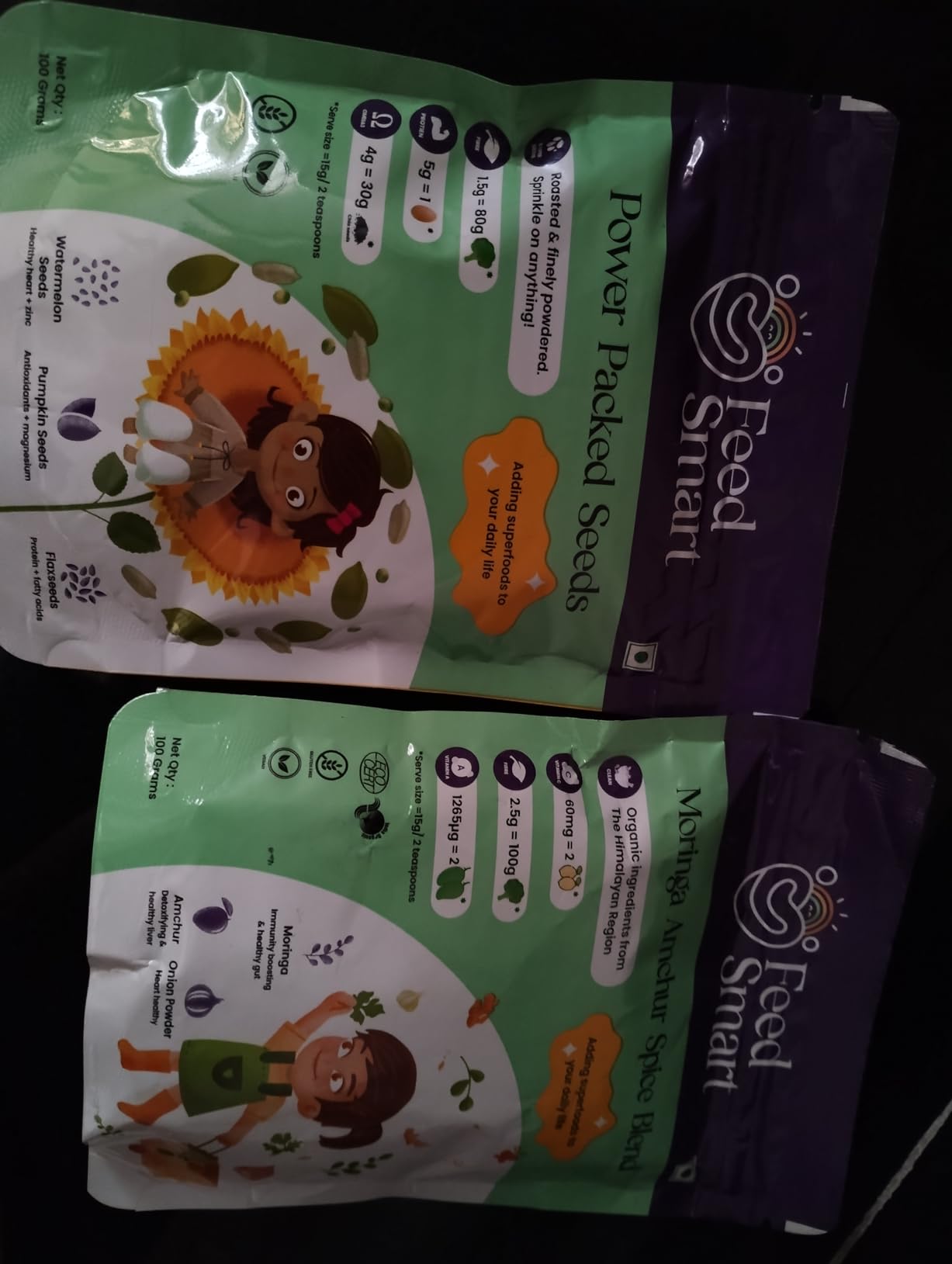 Feed Smart Moringa Powder & Amchur Spice Blend with Super Nutrients ...