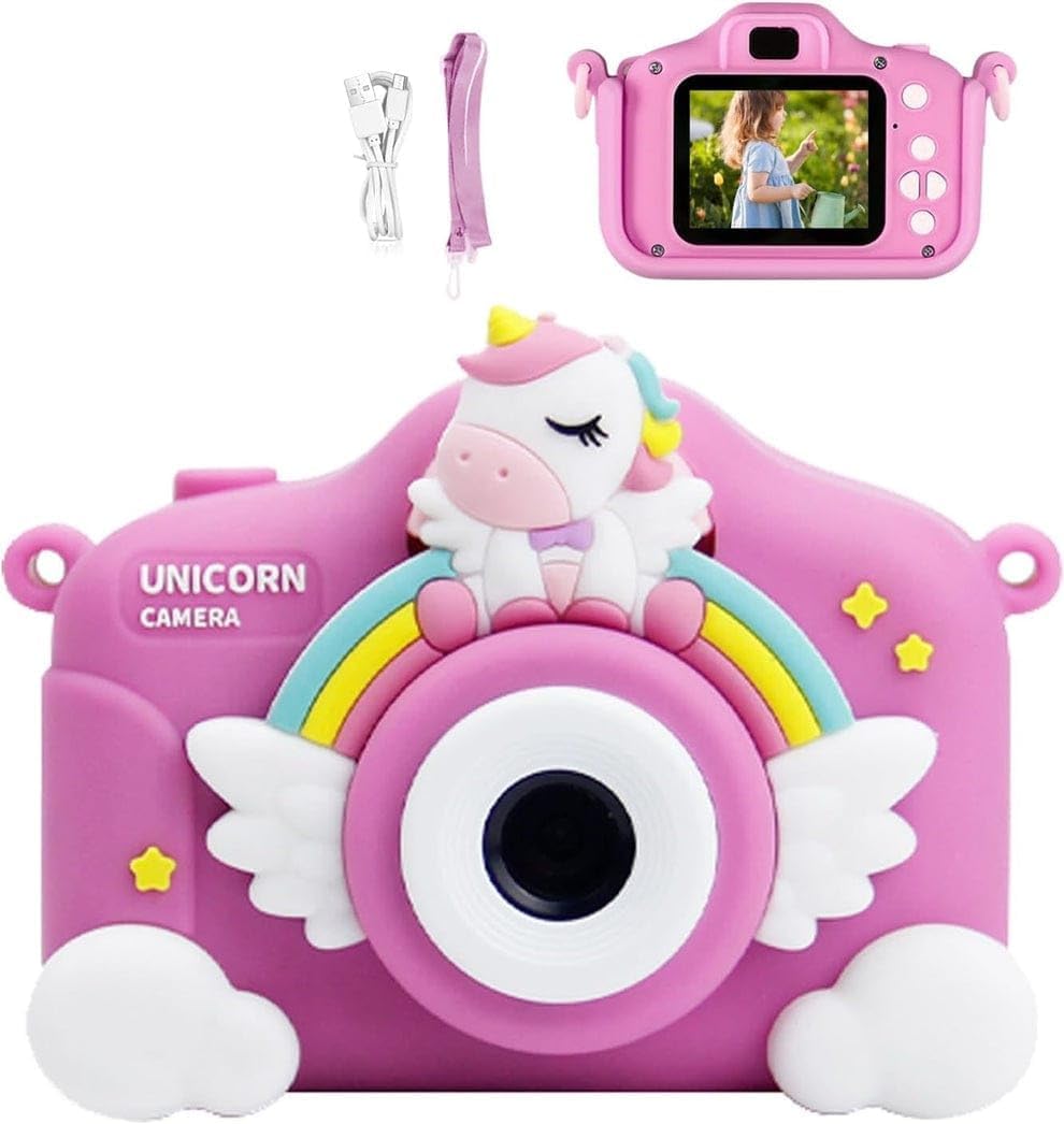 Buy Wembley Unicorn 48MP Kids Digital Camera with Video Recorder | 2 ...