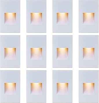 TUMUPSM Outdoor Step Lights Indoor Stair Lights, 4W 3000K Warm White ...