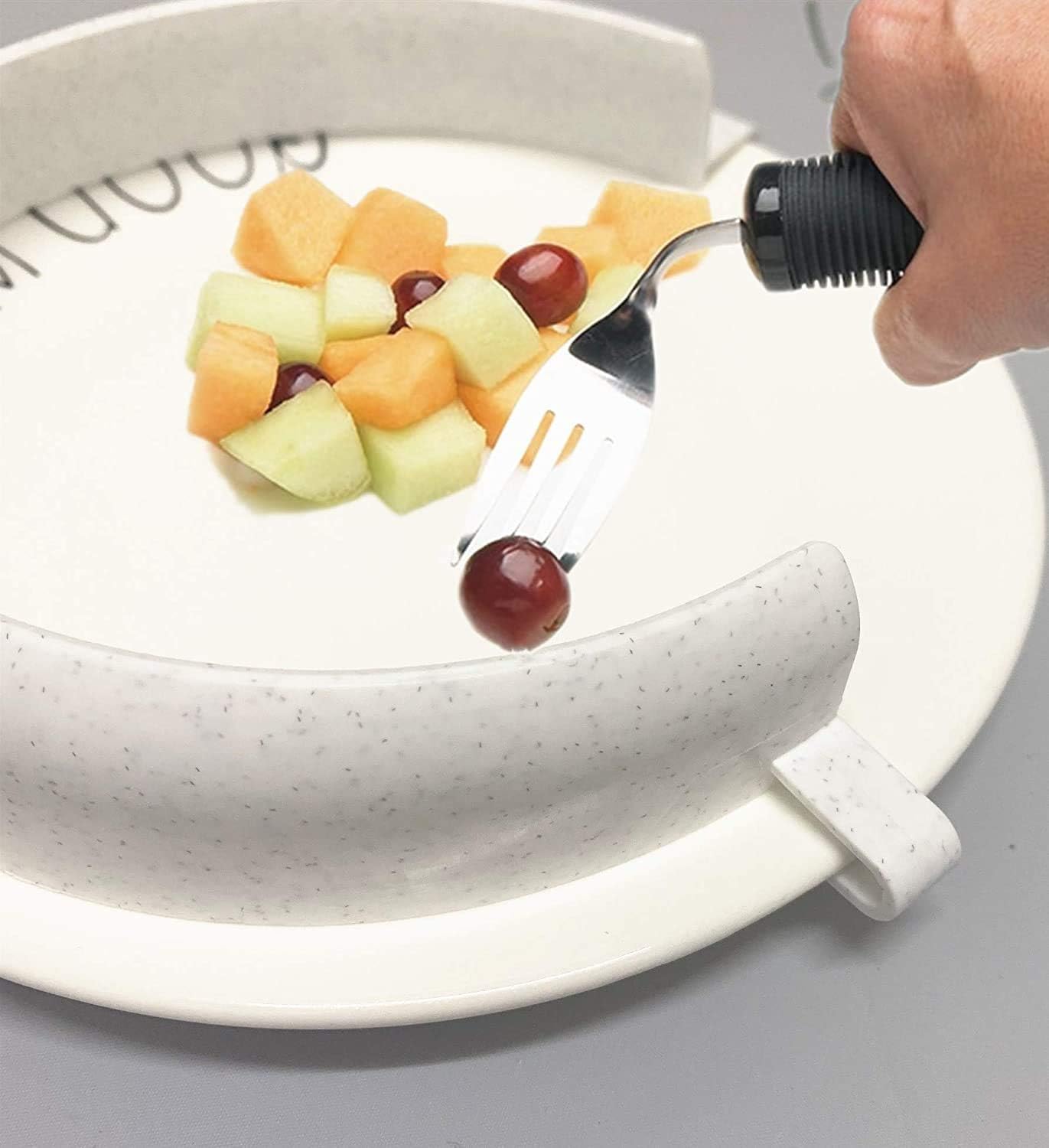 Amazon.com: Food Guard for Plates, Clip-On Spill Prevention Eating Aid ...