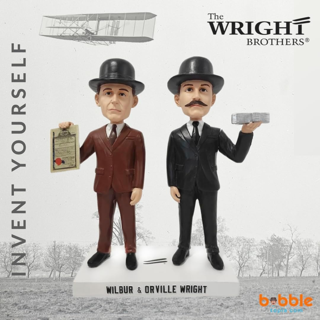 Amazon.com: Wilbur and Orville Wright Brothers Collectible Polyresin ...