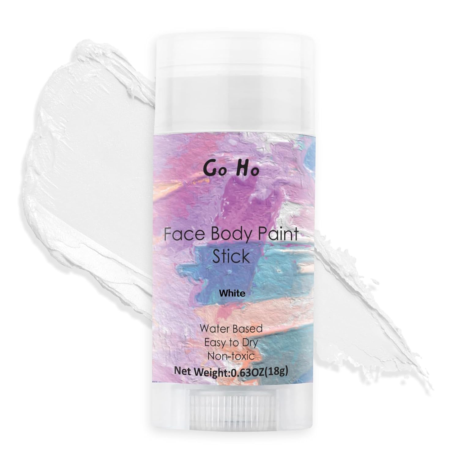 Amazon.com : Go Ho Clown White Face Body Paint Stick,Water Based Cream ...