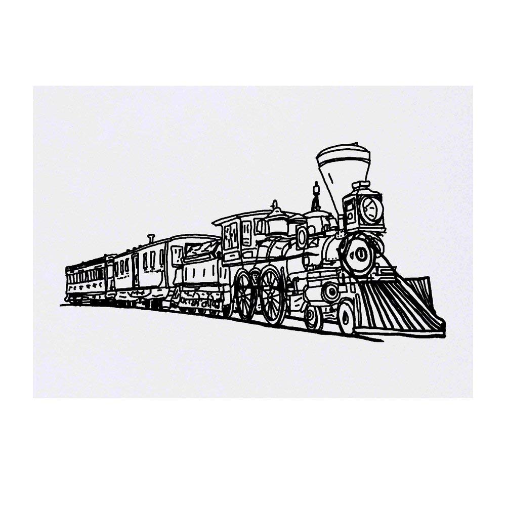 Amazon.com : Azeeda 'Steam Train' Temporary Tattoo - Water Resistant ...