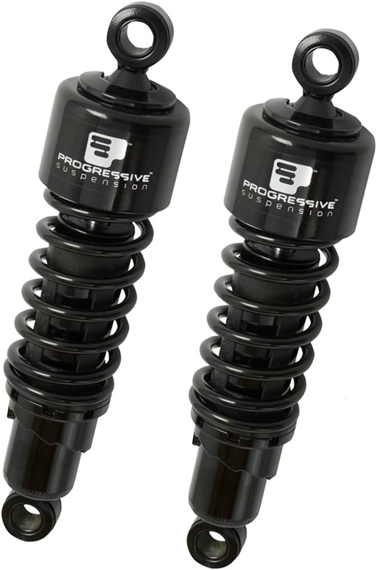 Amazon.com: Progressive Suspension 412-4085B - 412 Series Rear Shocks ...