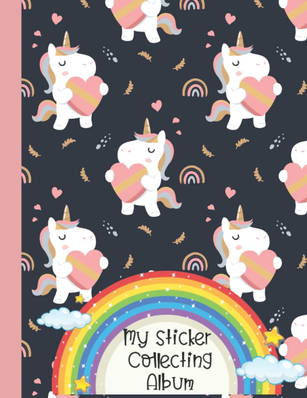 My Sticker Collecting Album: Unicorn Blank Sticker Books For Girls 4-8 ...