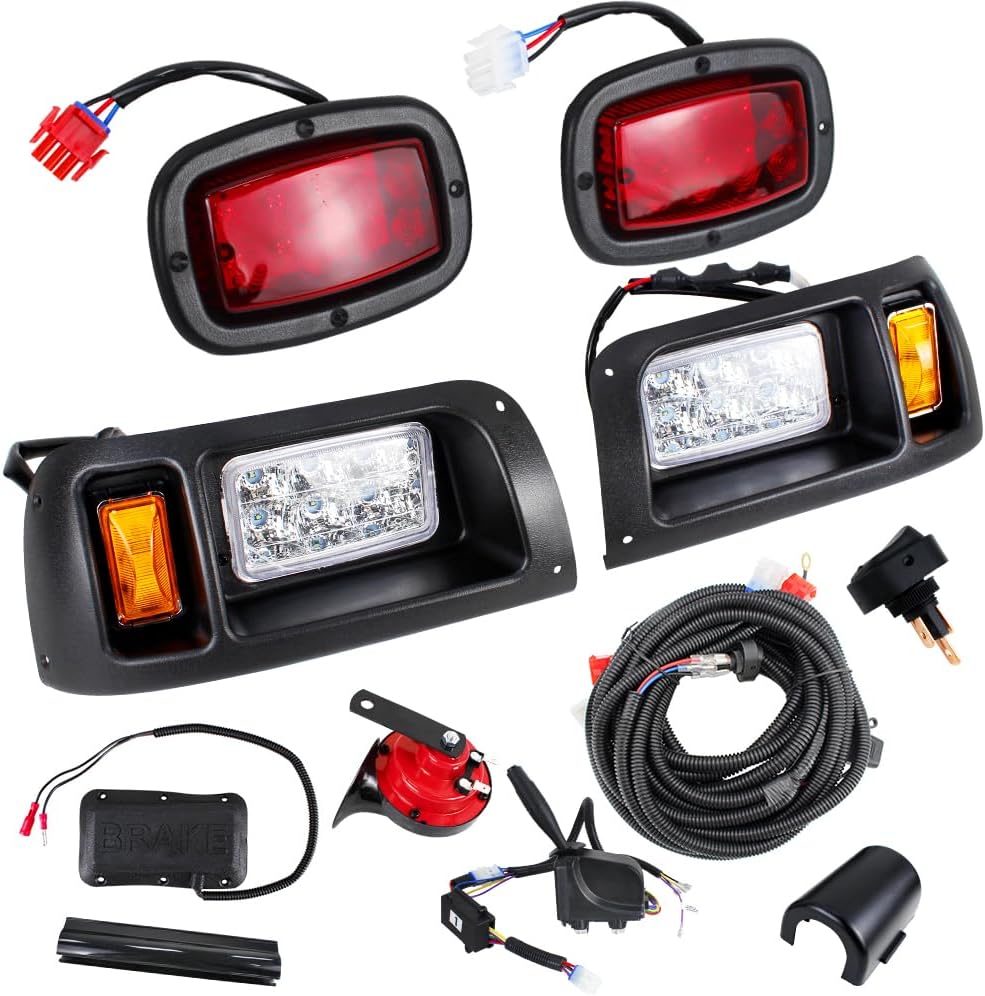 Amazon.com: 12 Volt LED Headlights Tail Lights Kit with Turn Signals ...
