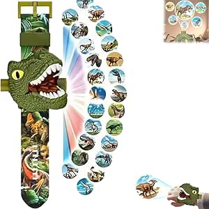 Amazon.com: Dinosaur Projector Watch for Kids - 24 Dino Images ...