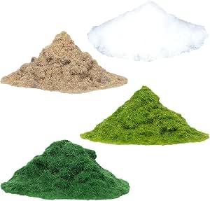 Amazon.com: GSHLLO 120g 3mm Model Railway Grass Scatter Miniature ...