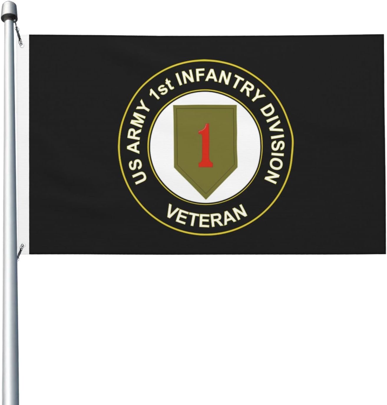 Amazon.com : 3 X 5 Ft 1st Infantry Division Flag Uv Fade Resistant ...