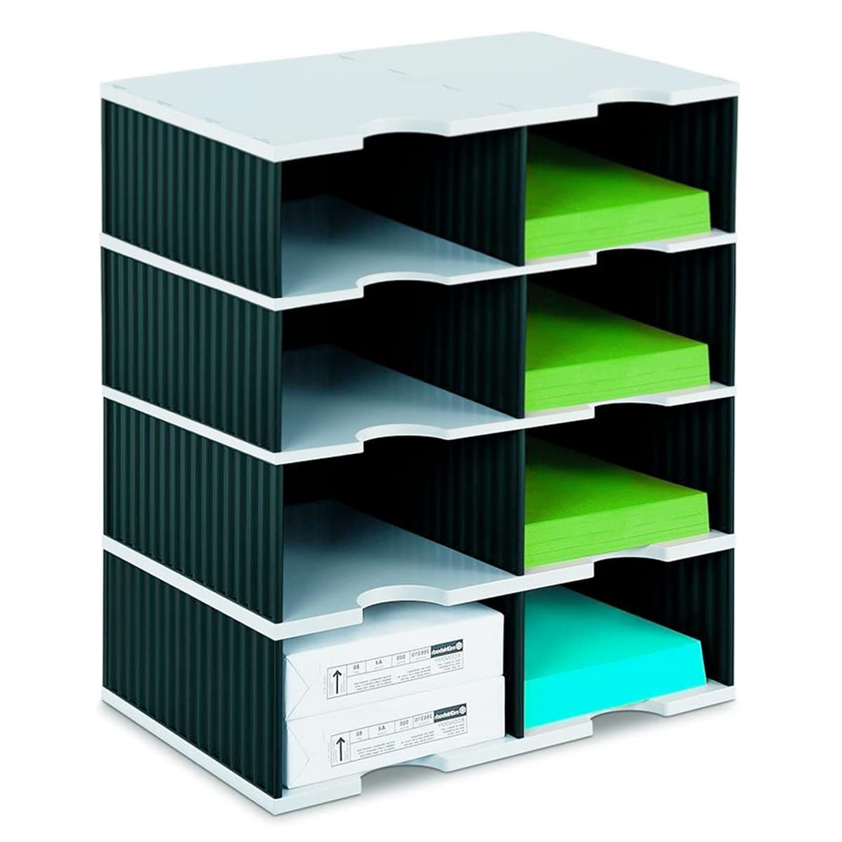 Ultimate Office Tierdrop Jumbo 8 Compartment High Wall Sorter Sorts ...