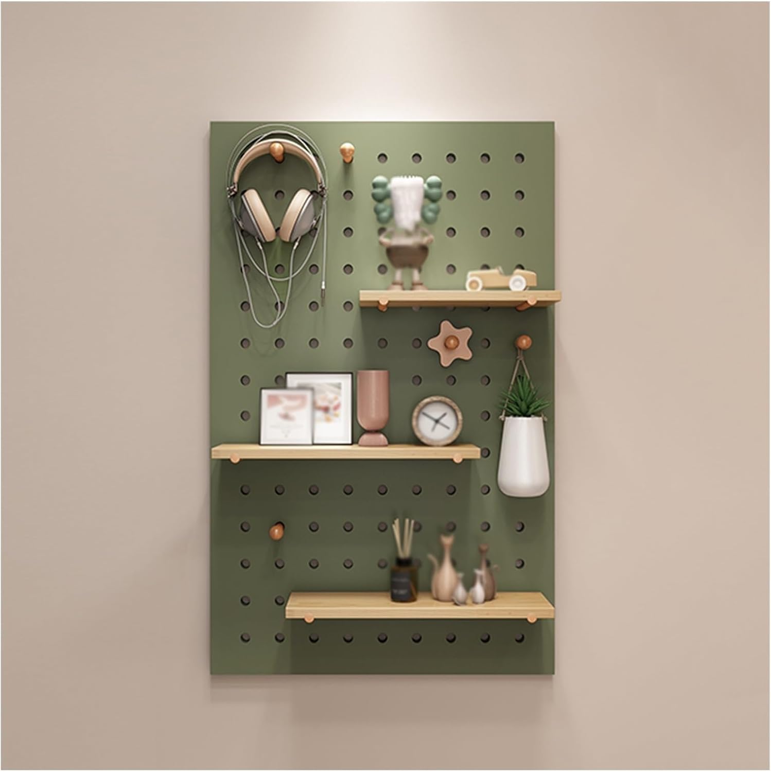 Amazon.com: PFCDZDU Pegboard Wall Organizer Panels, Wall Mount Display ...