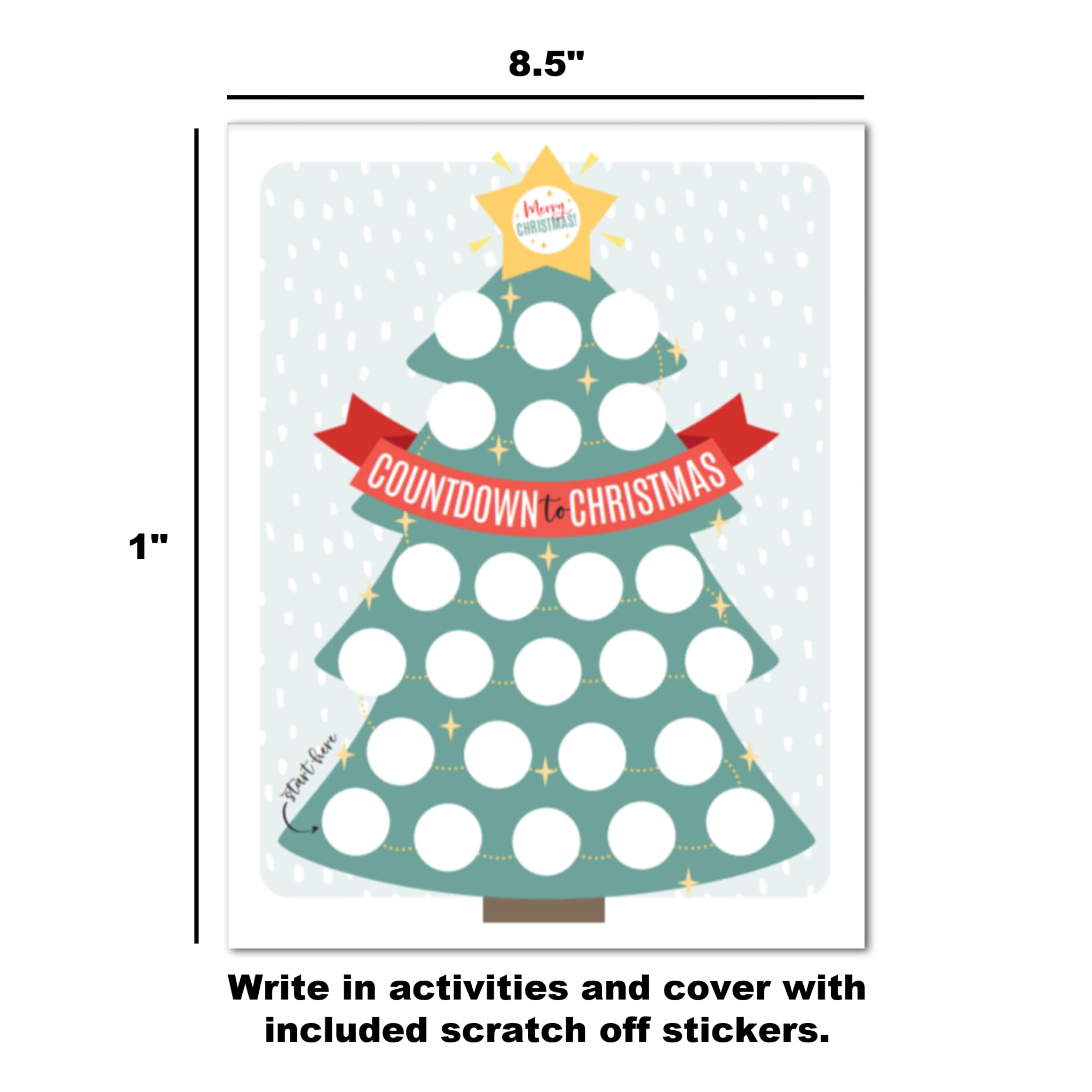 Christmas Countdown Tree Printable