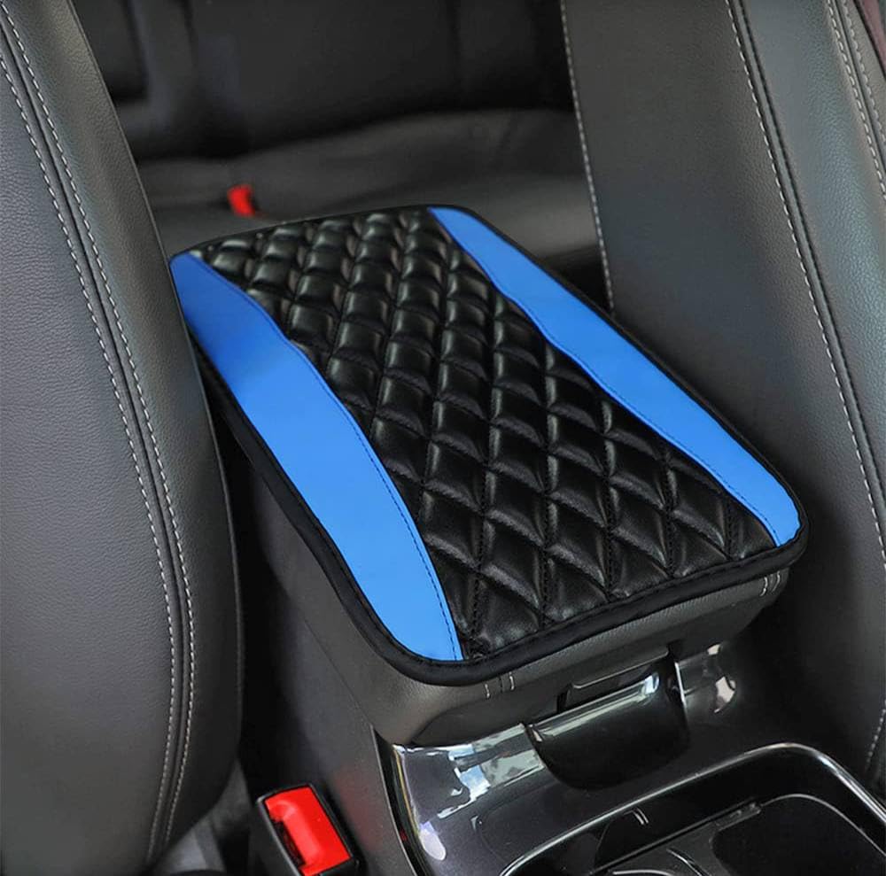 Car Armrest Cushion Pad Universal Leather Waterproof Anti-Scratch Auto ...
