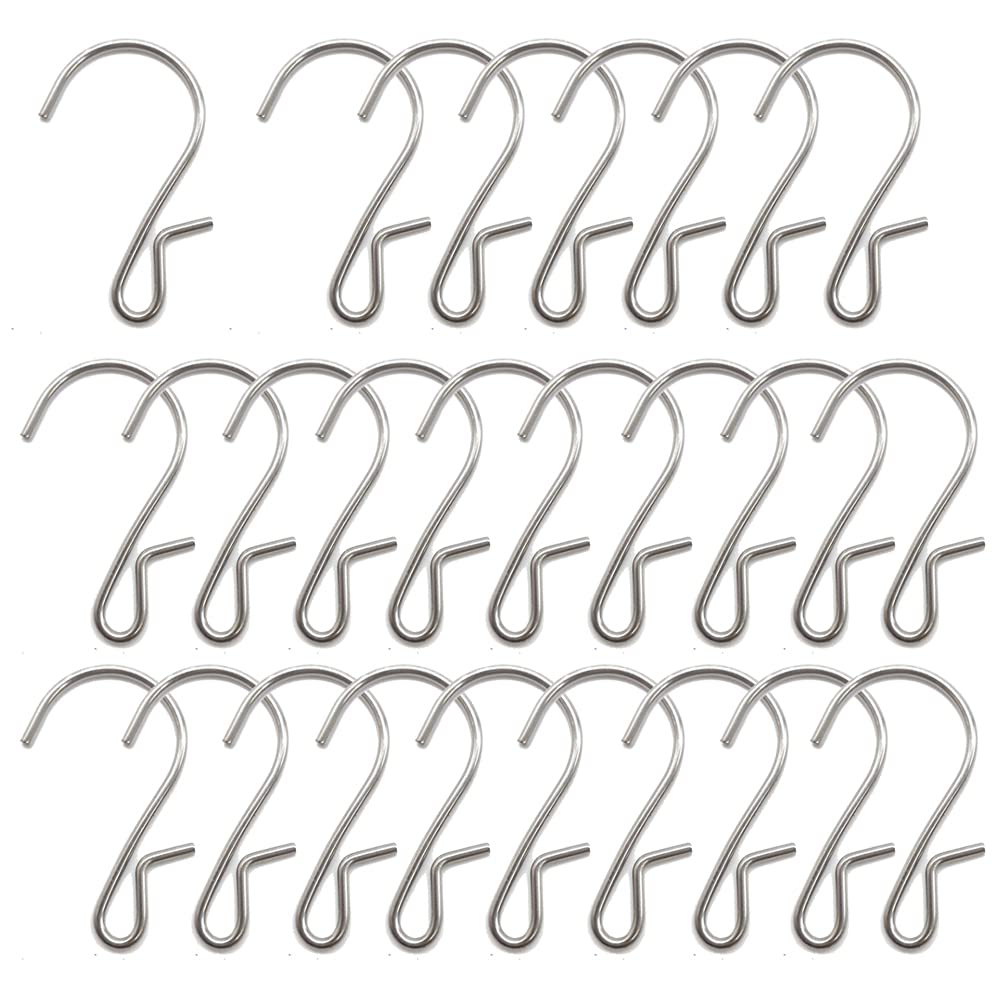 XINGSUI 25Pcs S-Shaped Hook, S-Shaped Metal Hook, Metal Hanger ...