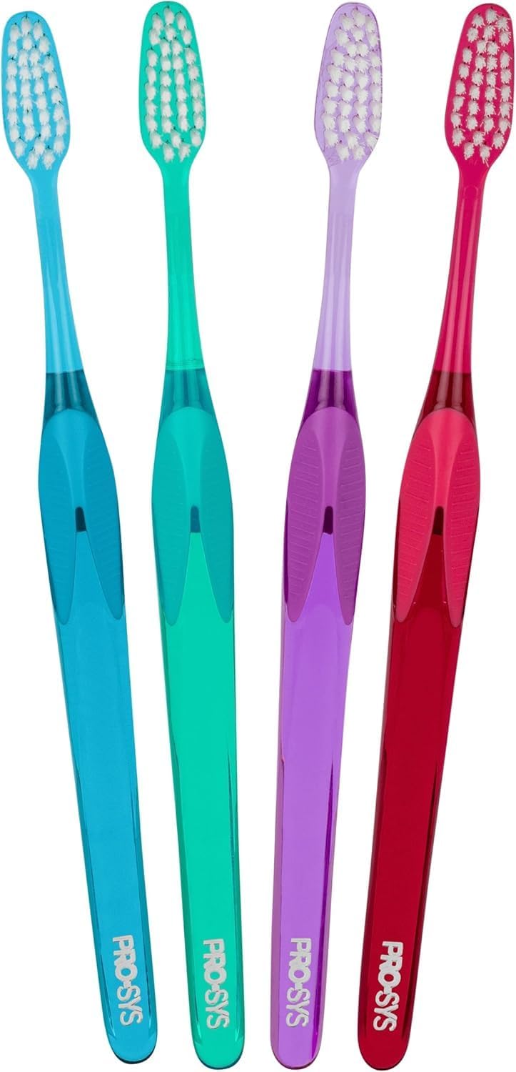 Amazon.com: PRO-SYS® 45D Normal Soft Toothbrush (45-Degree Angle Brush ...