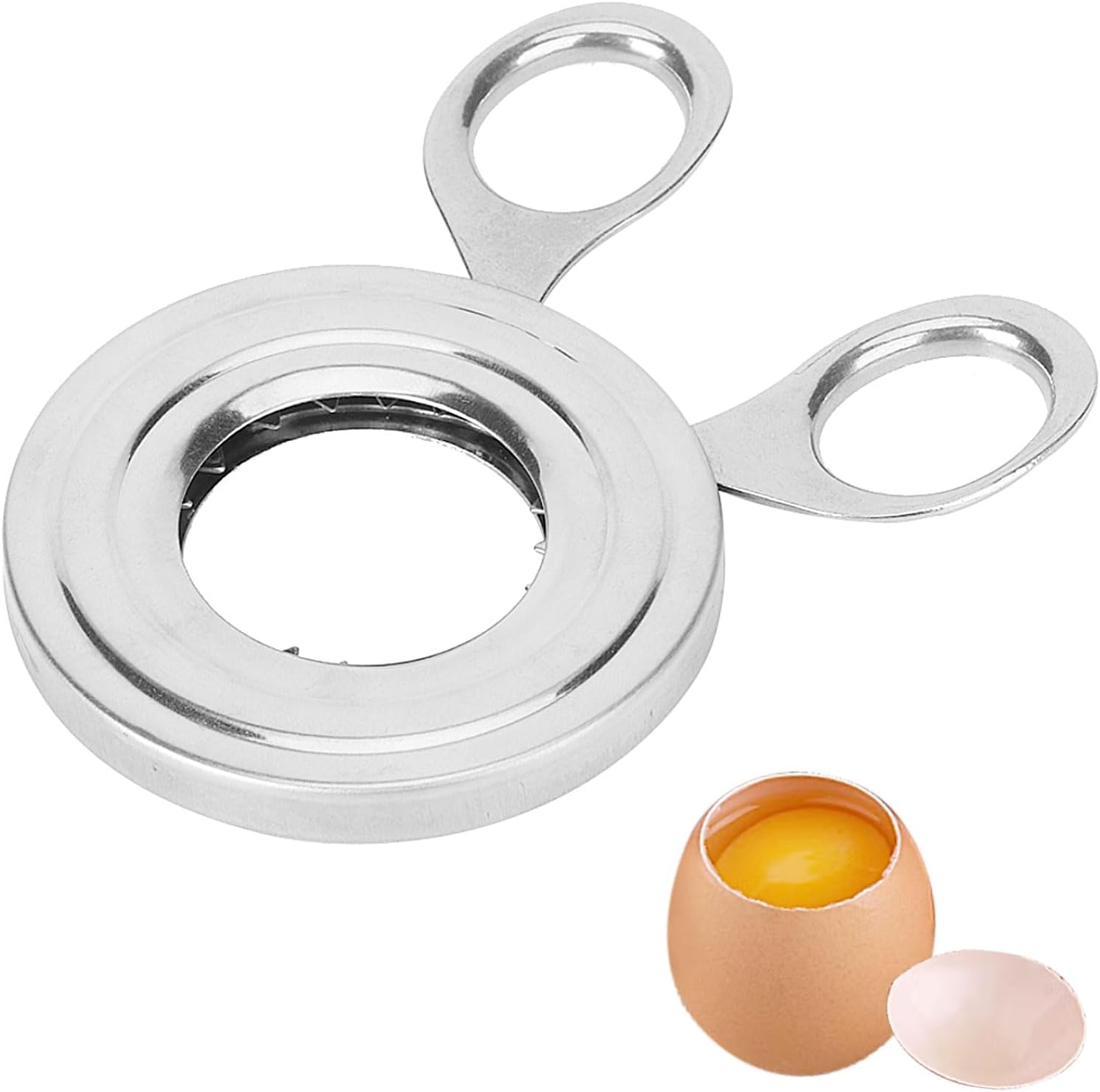 Amazon.com: Egg Topper Cutter, Stainless Steel Egg Cracker Eggshell ...