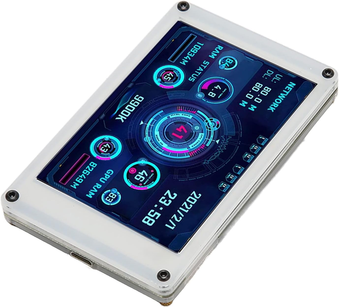 Amazon.com: ASHATA 3.5inch USB Mini Screen, Computer Temp Monitor ...