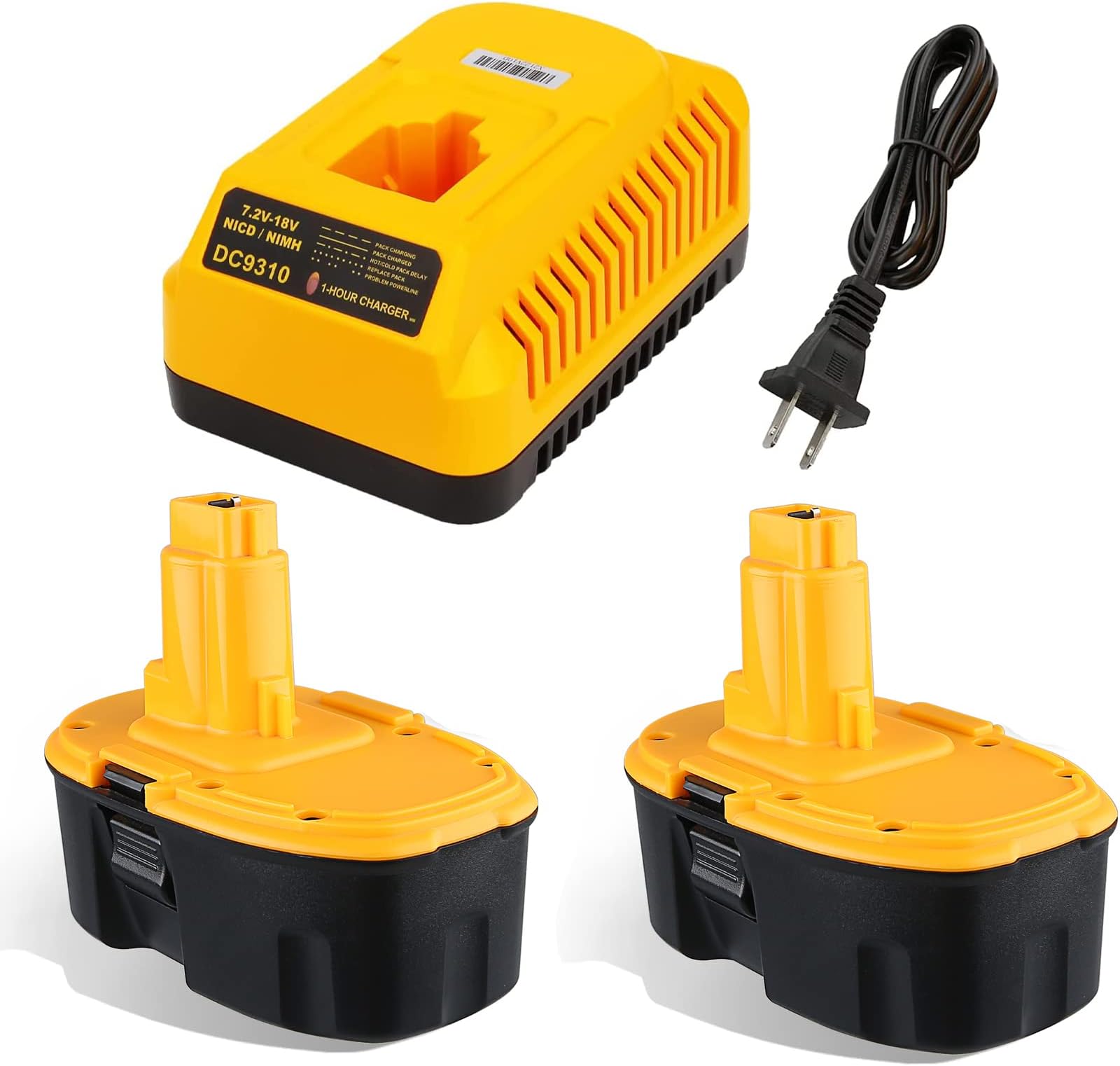 Amazon.com: Xmenany 2Pack 4800mAh Replacement for Dewalt 18V Battery ...