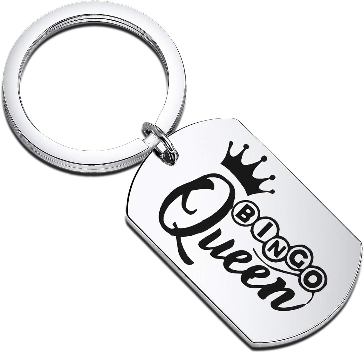 MYSOMY Bingo Keychain Bingo Queen Bingo King Bingo Lovers Gifts Funny ...