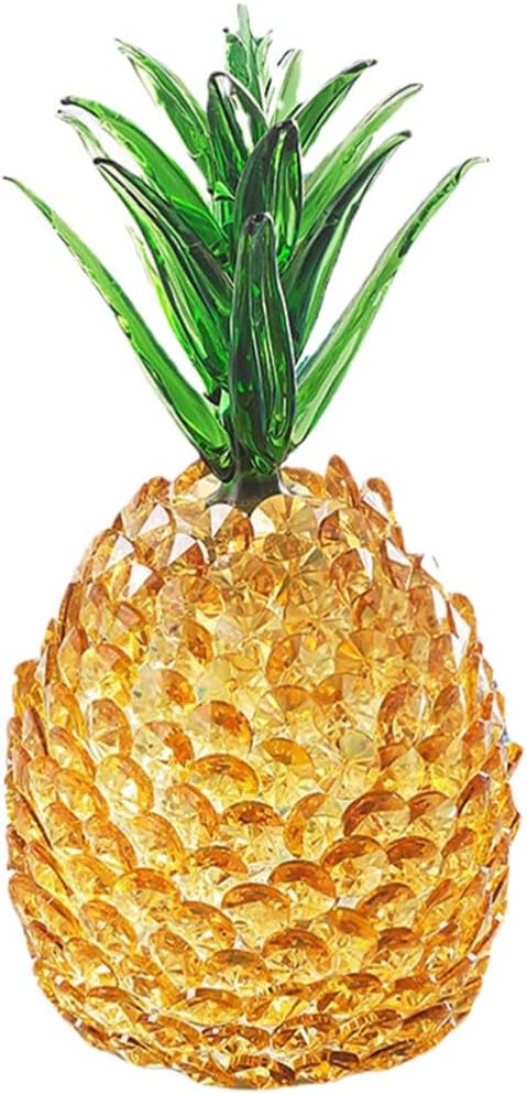 Amazon.com: Dining Table Decor Crystal Pineapple Figurines Fruit Decor ...