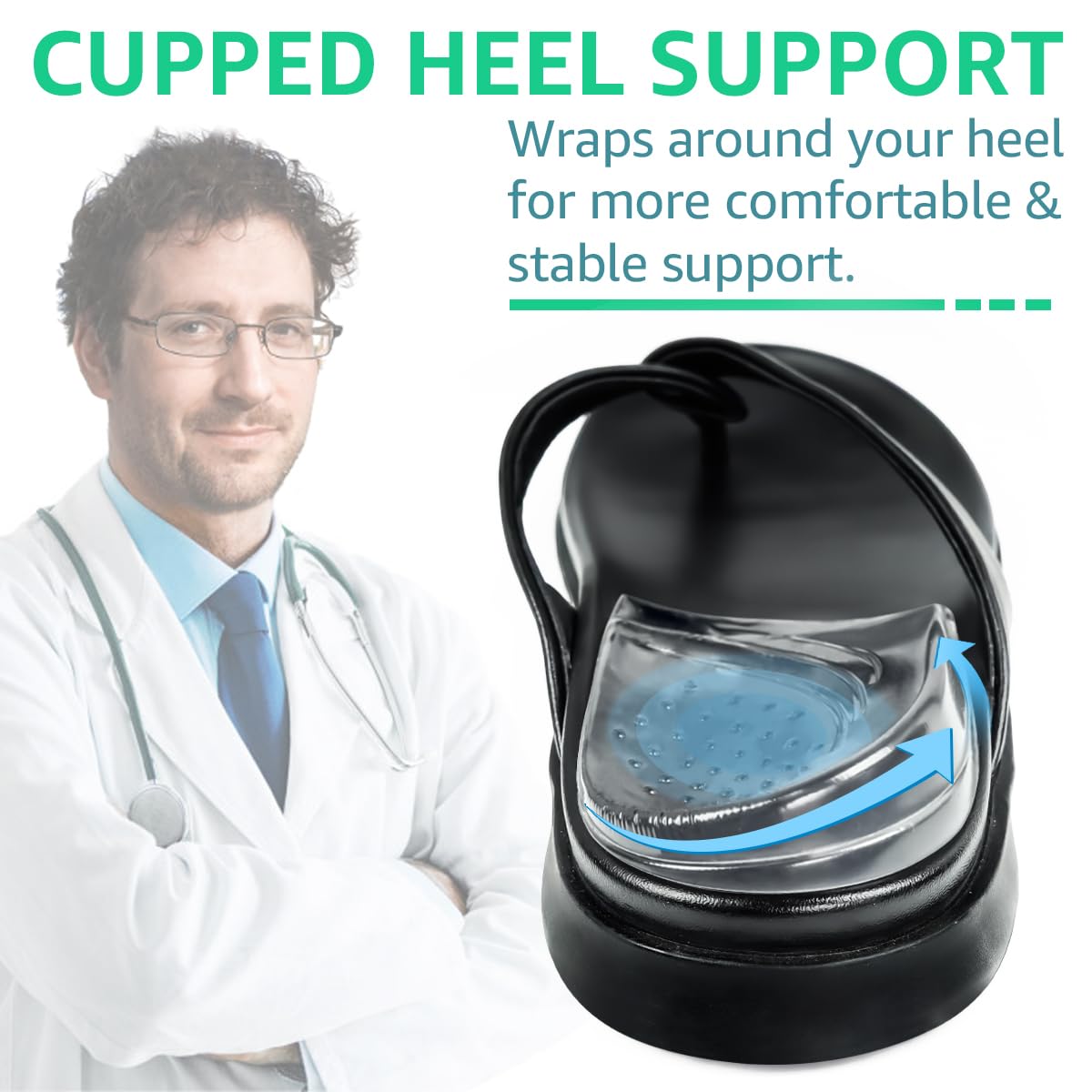Snapklik.com : Skyfoot 2 Layers Adjustable Heel Wedge Inserts For ...