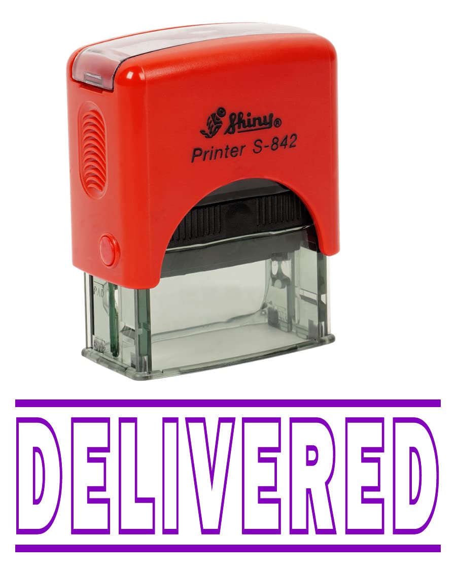 Delivered Self Inking Rubber Stamp Custom Office Stationary Stamp ...