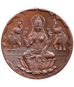 Goddess LAXMI Devi Temple Token Big Size Weight 45 GM.Size 50 MM Puja ...