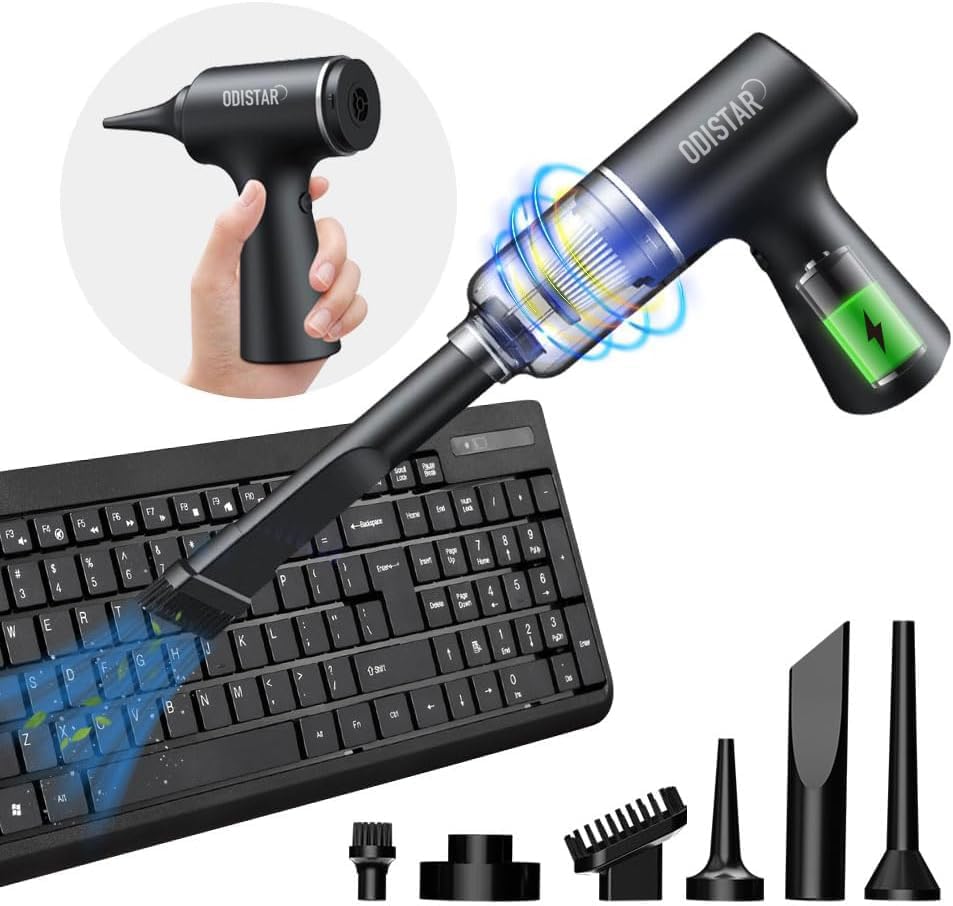 Amazon.com: ODISTAR Computer Vacuum Cleaner-300000RPM Compressed Air ...