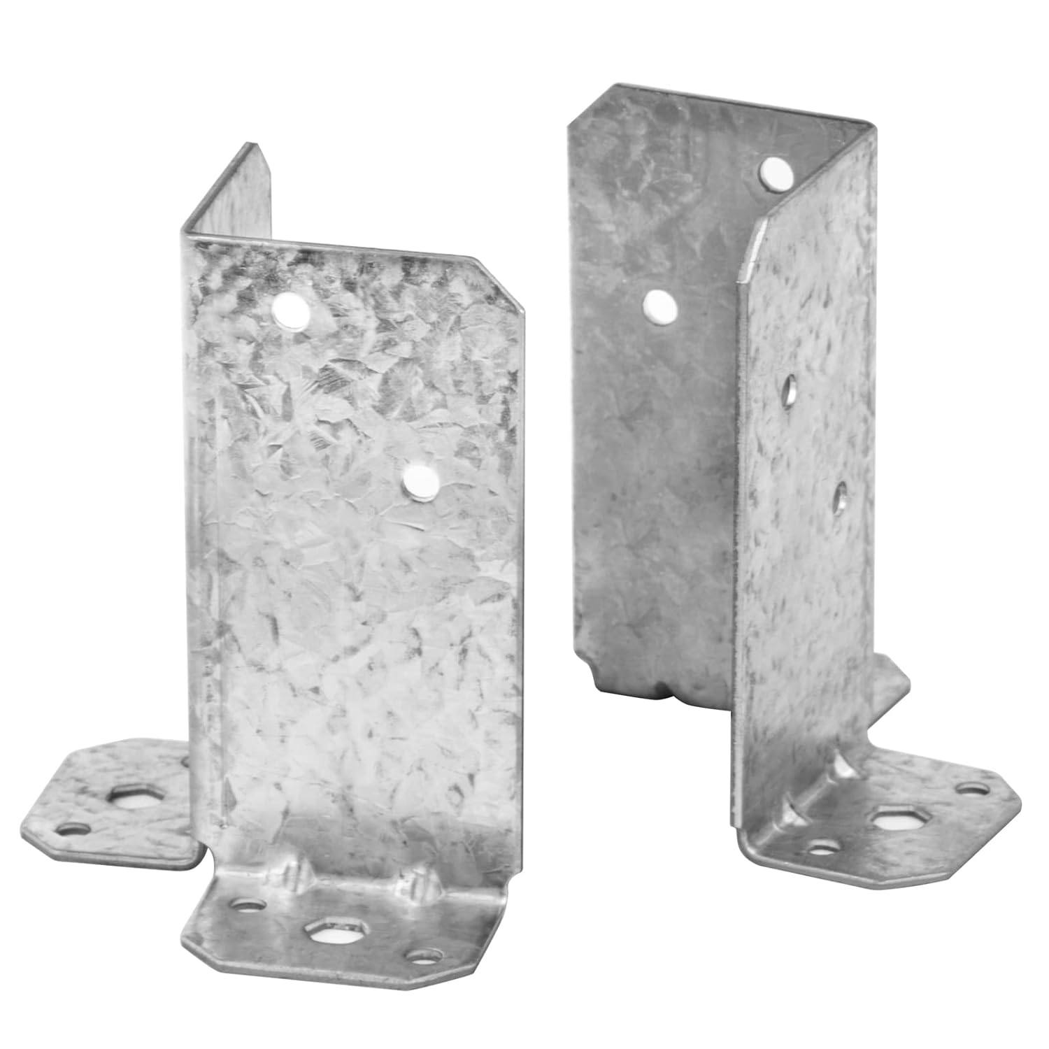 YIDU69Q 8 Pcs Adjustable Split Retrofit Post Base for 4x4,6x6 Post ...