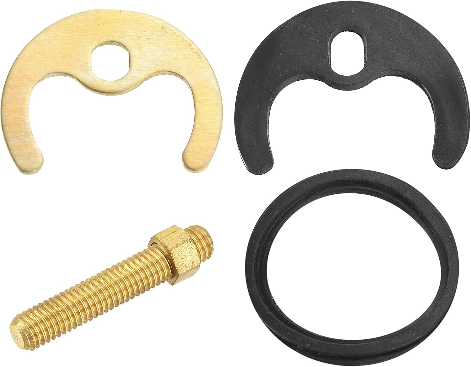 uxcell 1 Set Faucet Fixing Bracket, Faucet Horseshoe Double Hole ...