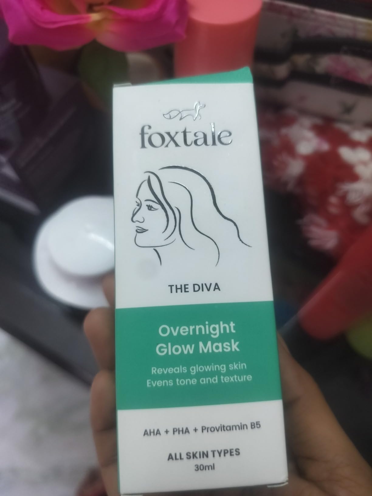 Buy Foxtale Overnight Glow Mask | 4% Glycolic Acid | 3% Lactic Acid ...