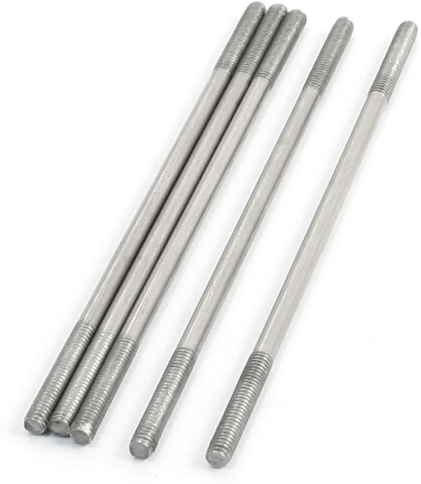 Amazon.com: uxcell 5PCS 3mm Dia Thread 80mm Long Stainless Steel Tight ...