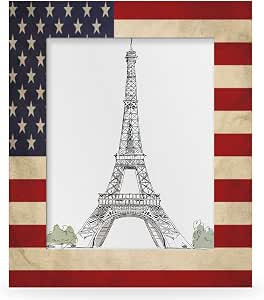 Amazon.com - AUUXVA 8x10 Picture Frame American Usa Flag Vintage Photo ...