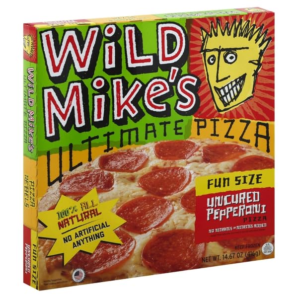 Amazon.com: Wild Mikes Pizza, Pepperoni Fun Size Pizza Ultimate Uncured ...