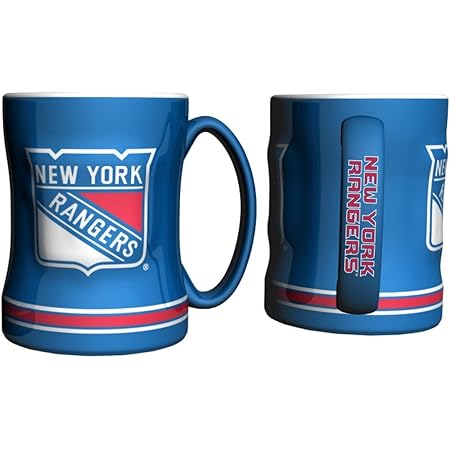 Amazon.com: New York Rangers Coffee Mug - 14oz Sculpted Relief by ...