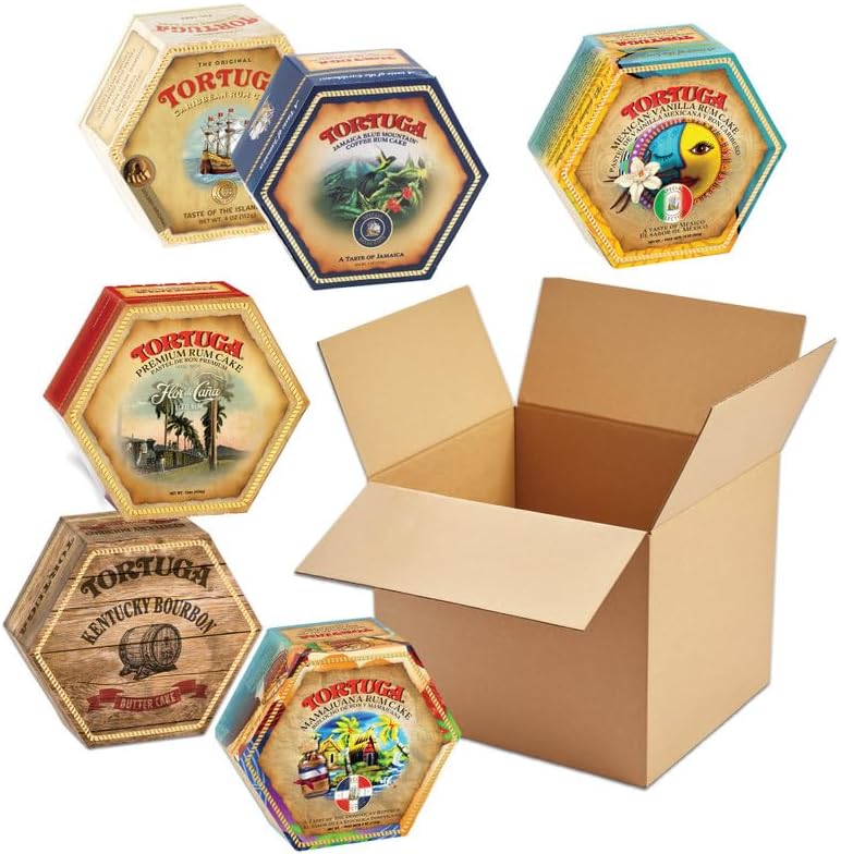 Amazon.com: TORTUGA Provenance Rum Cake Variety Pack – 4 oz - 8 ...