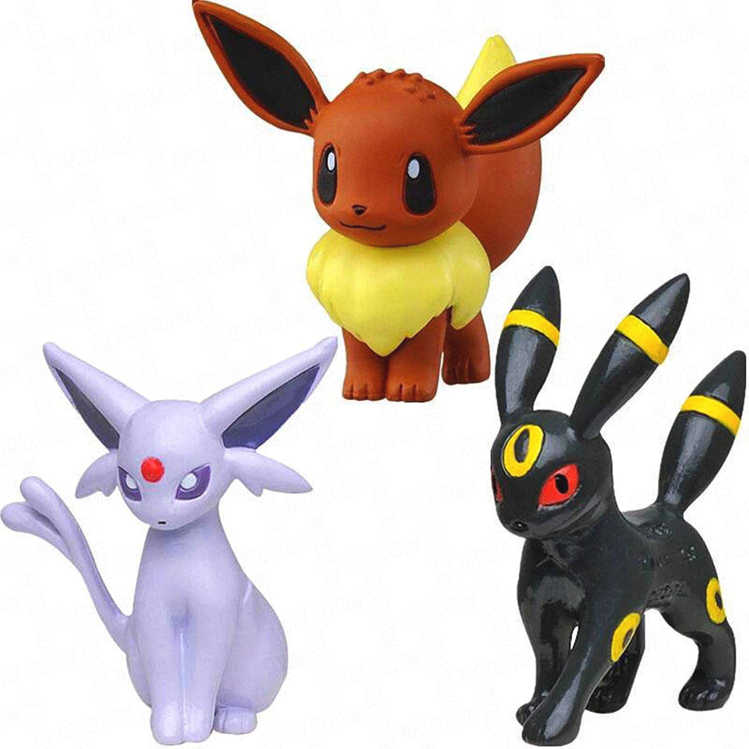 Eevee Evolution Figure Pack 3 Styles Espeon Figure Eevee Figure ...