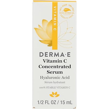 Amazon.com: DERMA E, serum Vitamin C deluxe size, 0.5floz : Beauty ...