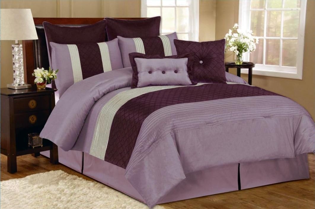 Amazon.com: Duck River Textile Tuscany King Comforter Set, Plum : Home ...