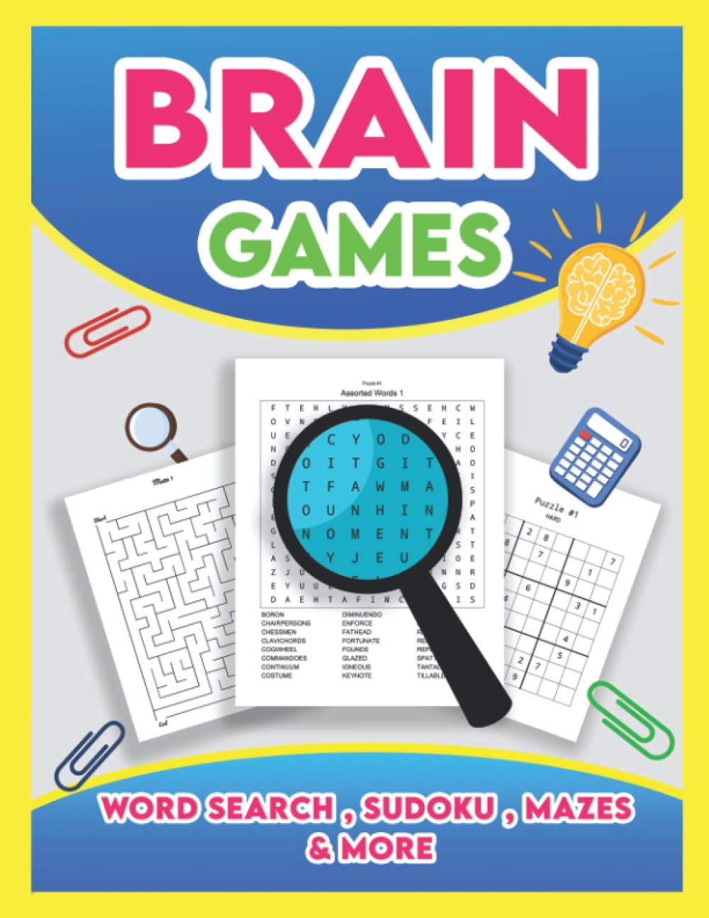 Buy Brain Games Word search, Sudoku, Mazes & More: Word search, Sudoku ...