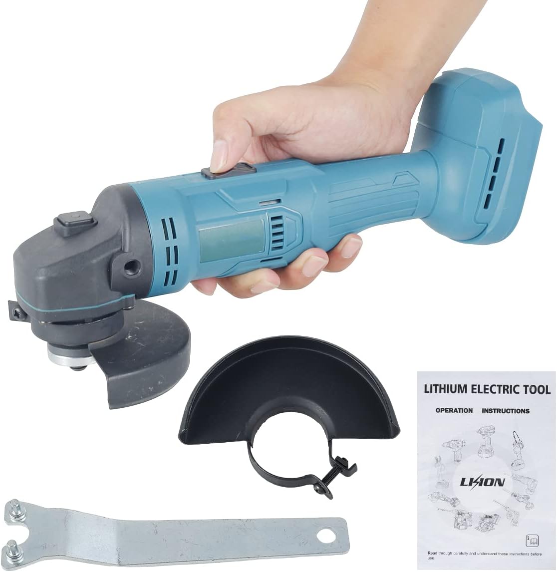 Amazon.com: Angle Grinder 18V Cordless Angle Grinder High Power Cut-Off ...