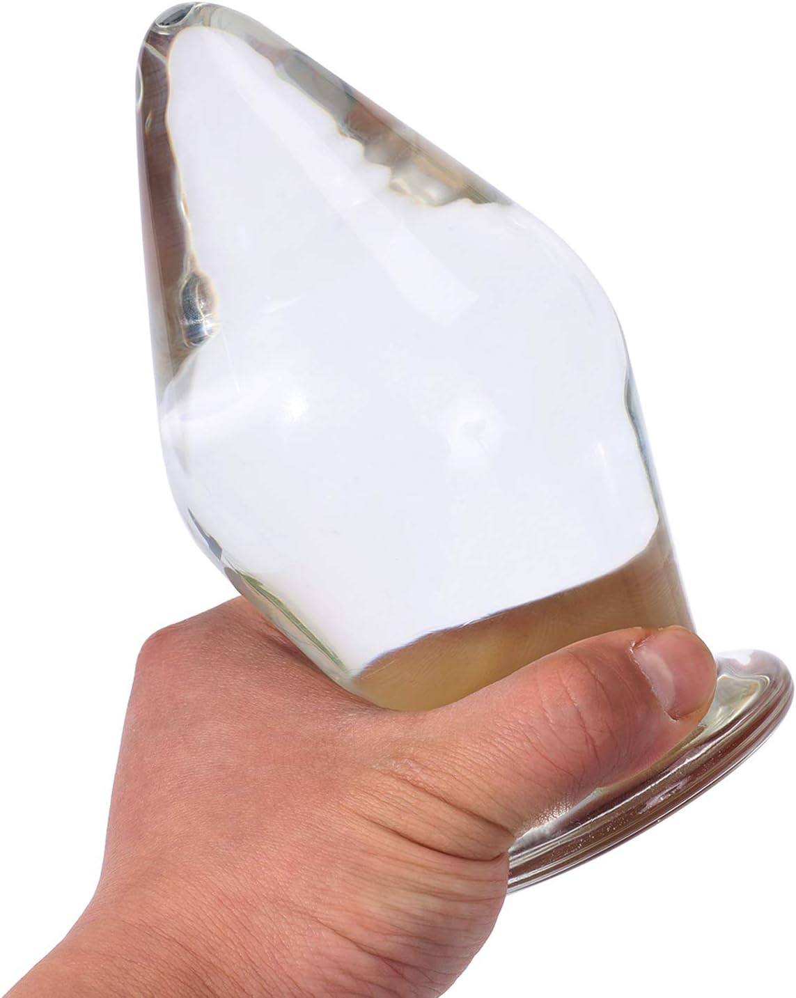Amazon.com: Epichao Huge Head Glass Butt Plug Crystal Anal Plug Bum ...