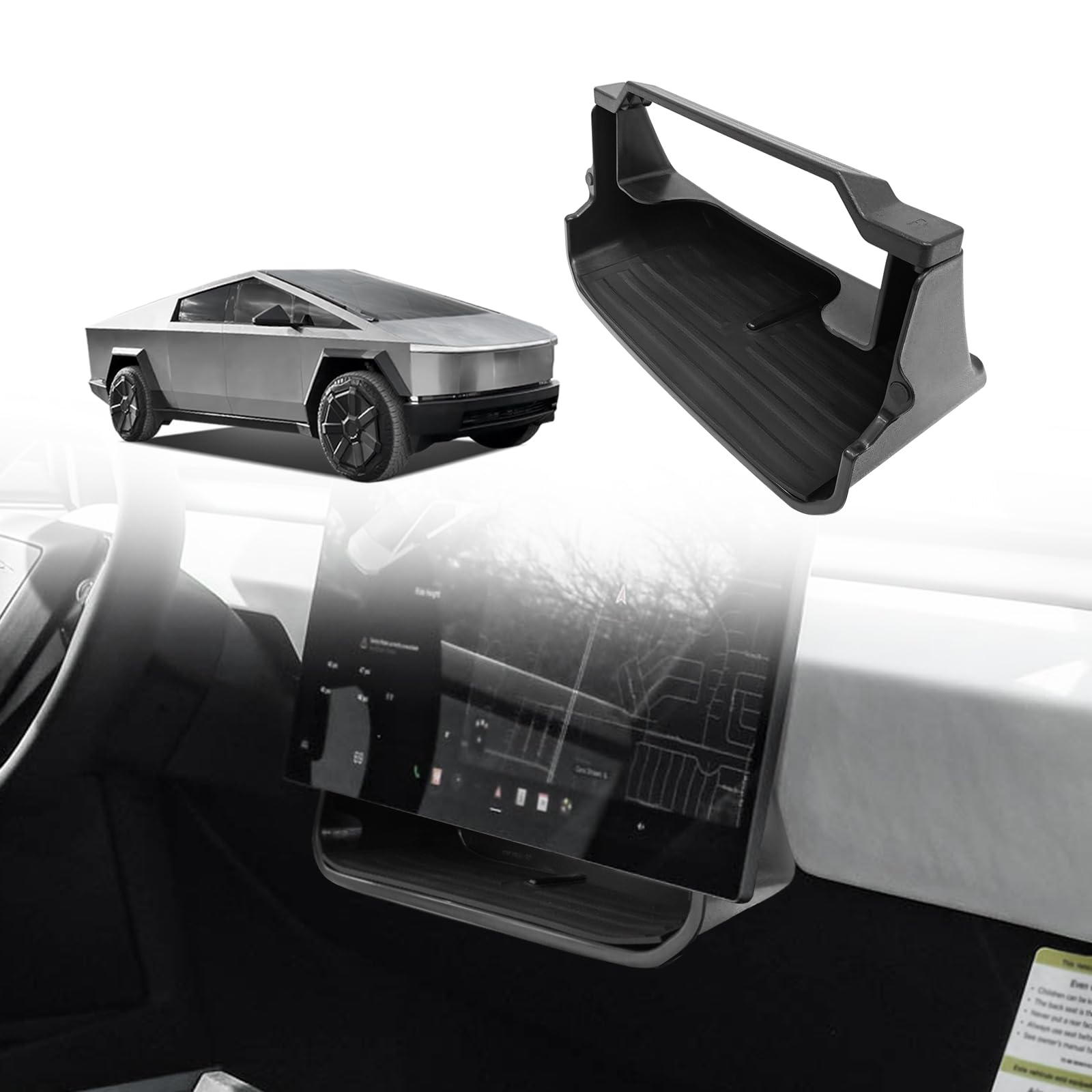 Center Console Storage Tesla Cybertruck - Double Storage Box For 2024 ...